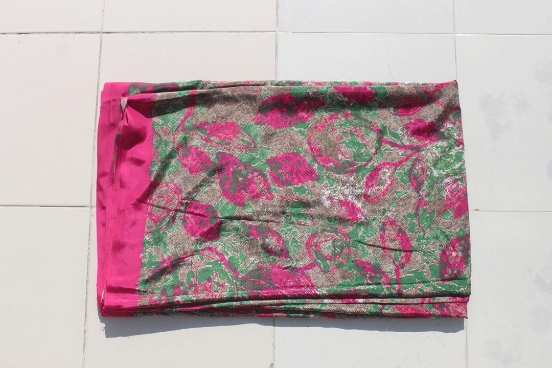 Vintage Sari Recycled Sari Silk Indian Sari Women Sari Vintage Sari ...