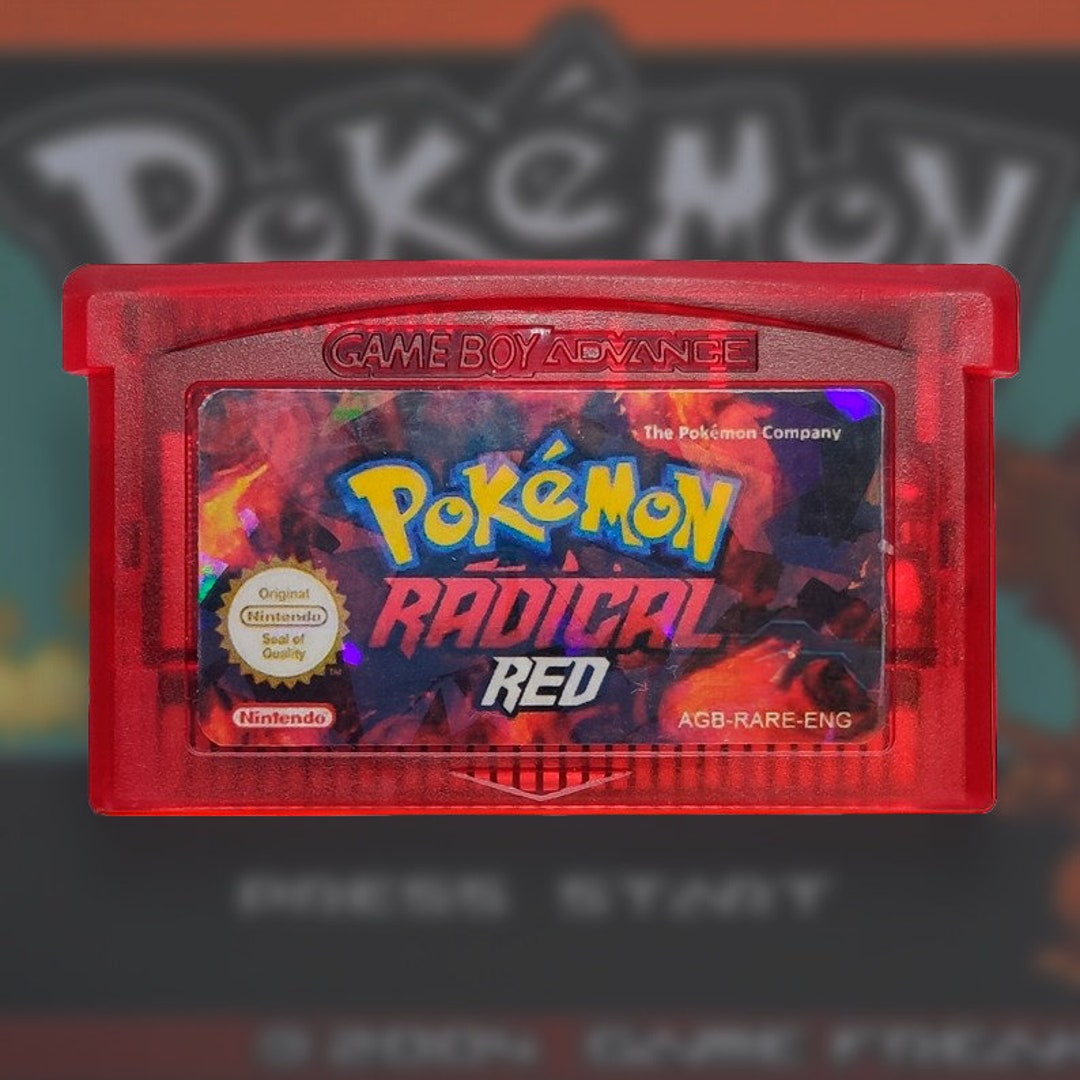 Pokemon Radical Red V4.1 RTC GBA Hackrom Retro Game for Gameboy Advance ...