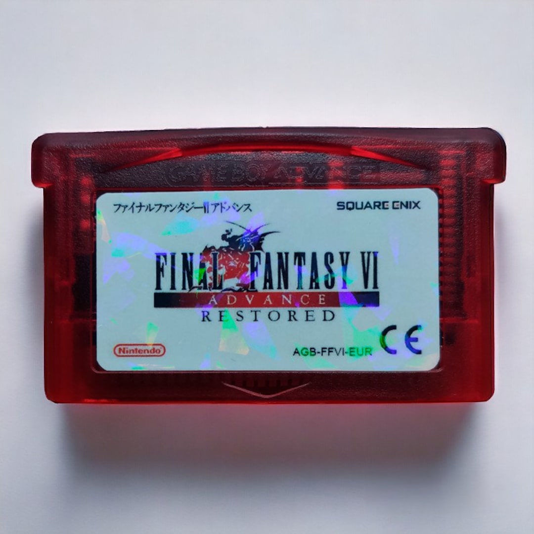 Final Fantasy VI FF6 Restored With Case Retro Game for GBA Restored ...