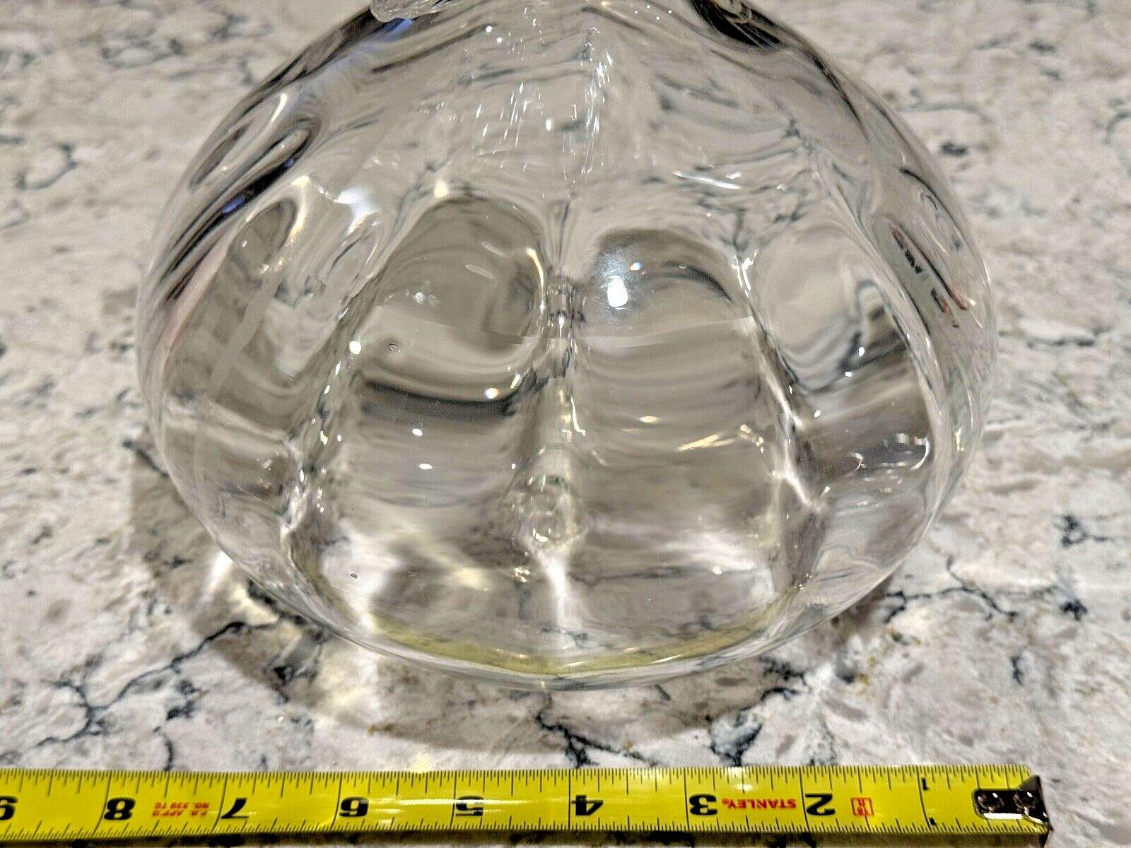 Vintage Two's Company Hand Blown Art Glass Ruffled Pulled Bottle Neck 9 ...