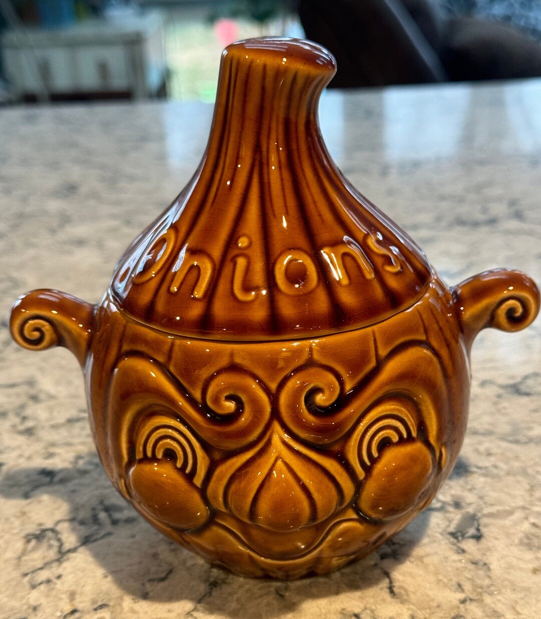 Vintage Sadler Pottery Double-faced Crying Onion Ceramic Jar/pot MCM ...