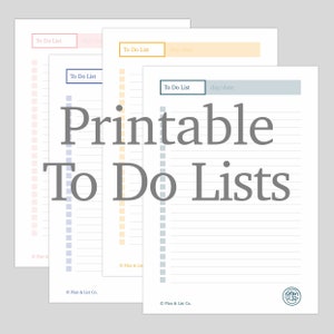 A4 to Do List Printable | Daily Tasks Planner Template | Digital ...