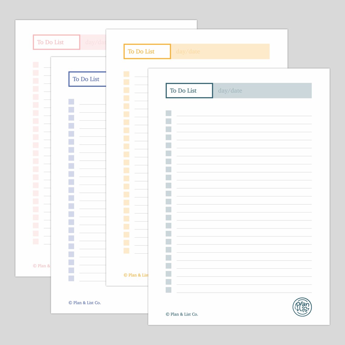 A4 to Do List Printable | Daily Tasks Planner Template | Digital ...