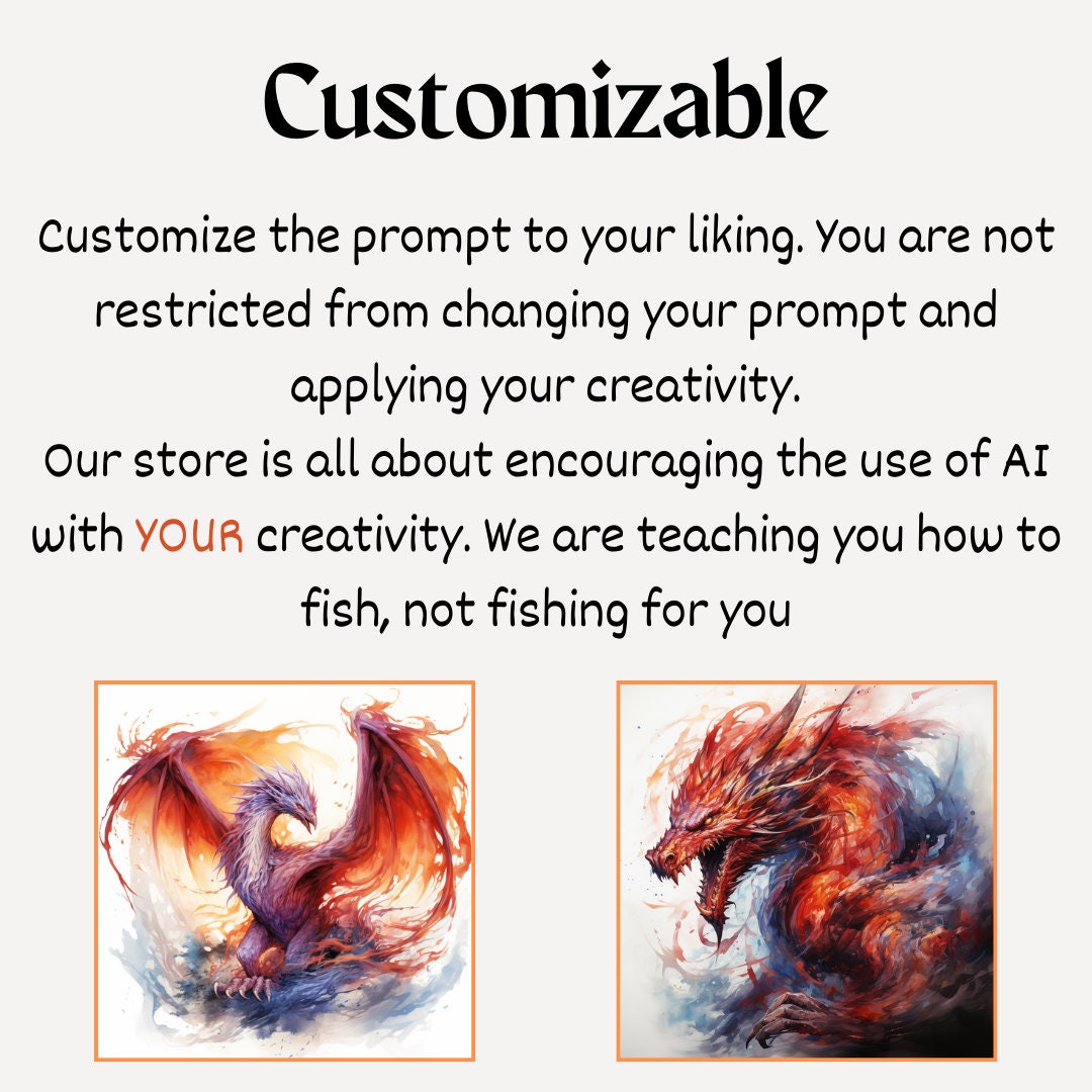 Midjourney Prompts, Fantasy Dragon Prompts, 50 Mythical Dragons Prompts ...