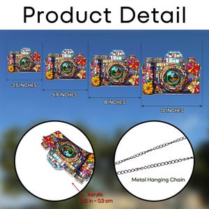 Camera Photographer ACRYLIC Window Hanging, Camera Stained Glass ...