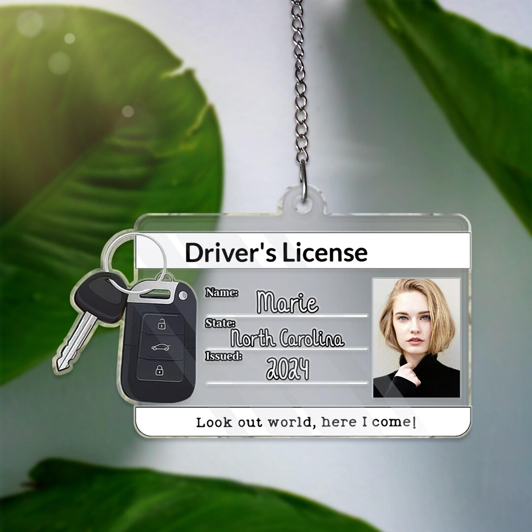 Personalized New Driver ACRYLIC Window Hanging 2024 Drivers License ...