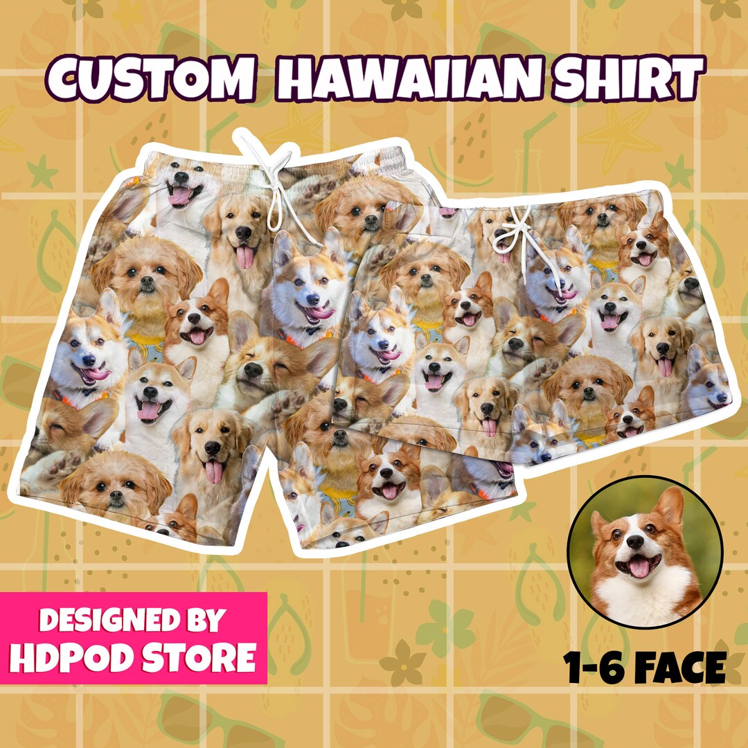 Custom Dog Shorts, Custom Cat Shorts, Pet Portrait Custom Shorts ...
