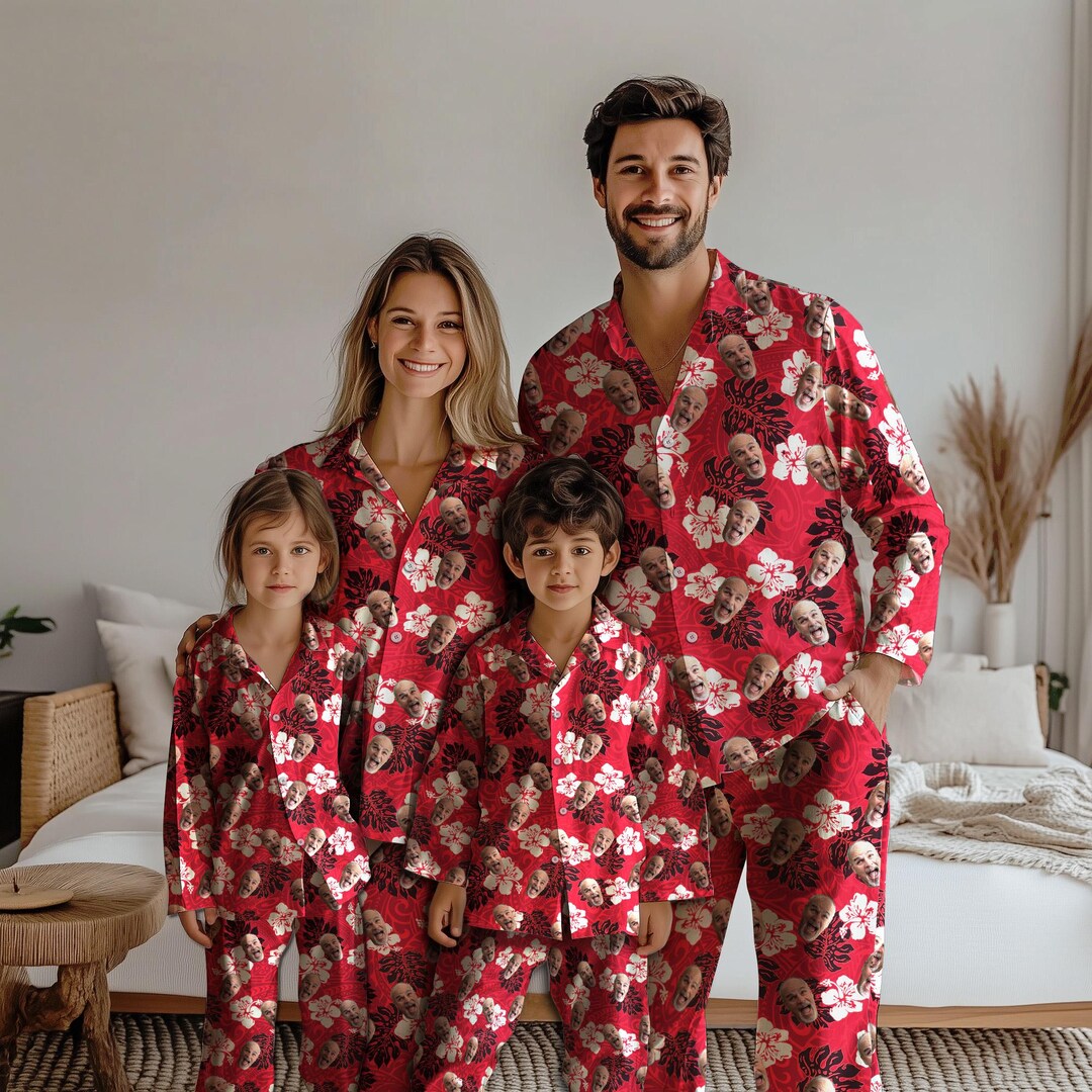 Custom Photo Pajamas Custom Pajamas Men Women Custom Pajama Set ...
