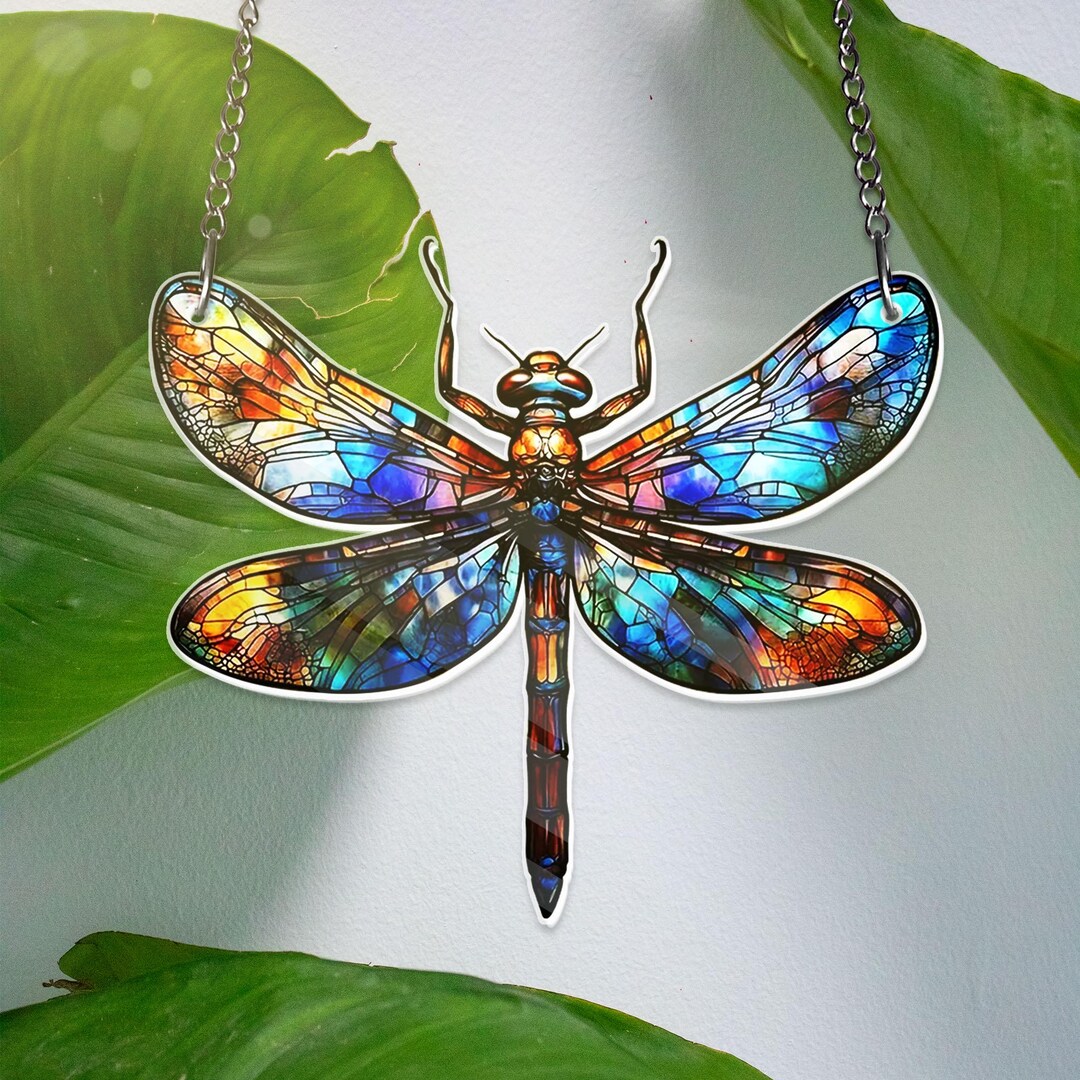 Dragonfly ACRYLIC Suncatcher Hanging Sign, Dragonfly Gift, Dragonfly ...
