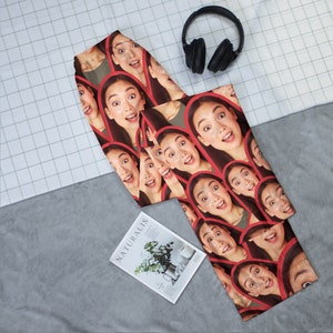Personalized Photo Pajama Set for Women, Custom Face Loungewear ...