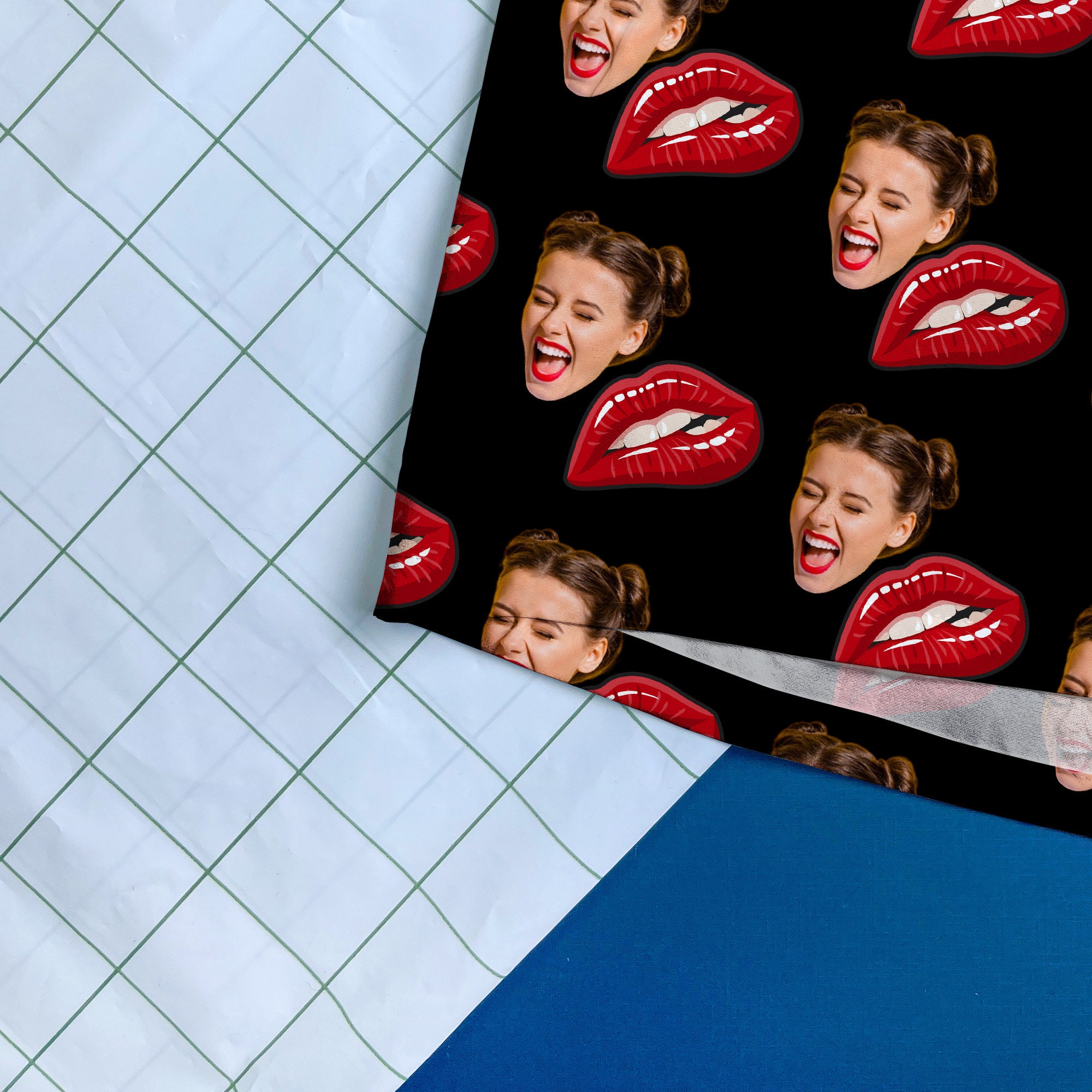 Lips Custom Face Shorts, Custom Photo Shorts, Custom Basketball Shorts ...