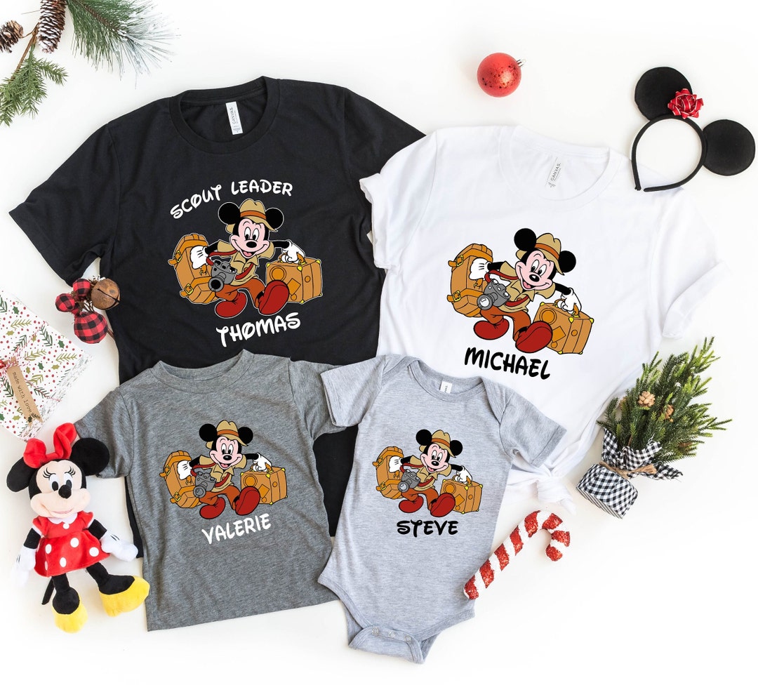 Mickey Scout Leader Custom Name Friends or Family Matching Shirt ...