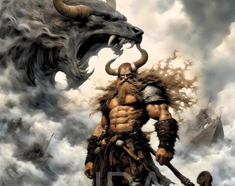 Norse Mythology Digital Download High Resolution Viking Art ...