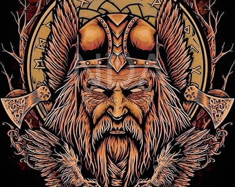 Norse Mythology Digital Download High Resolution Viking Art ...