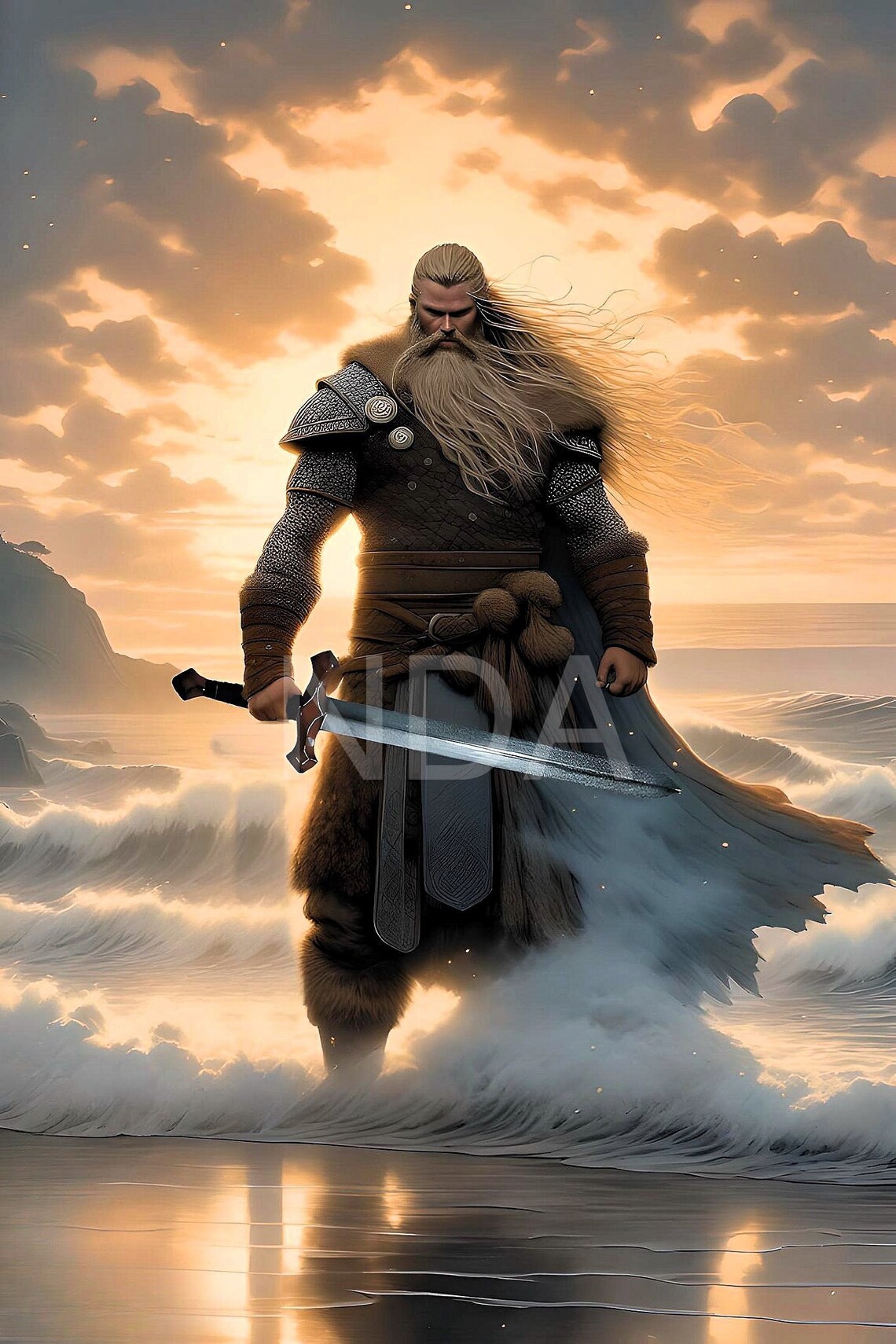 Viking God Digital Art – Norse Mythology, Nordic Legends (digital ...