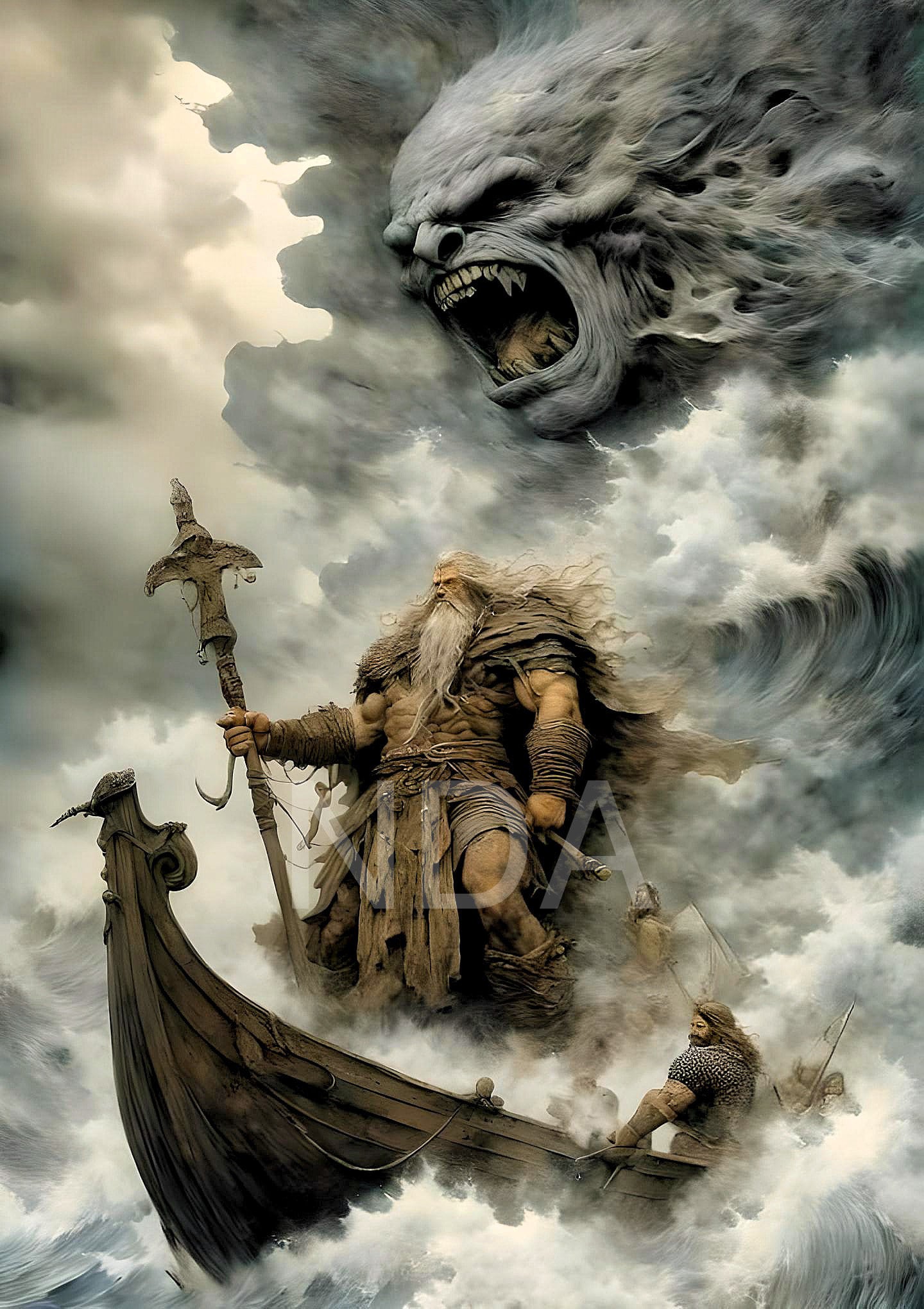 Norse Mythology Art Print – Viking Gods, Nordic Legends (digital ...