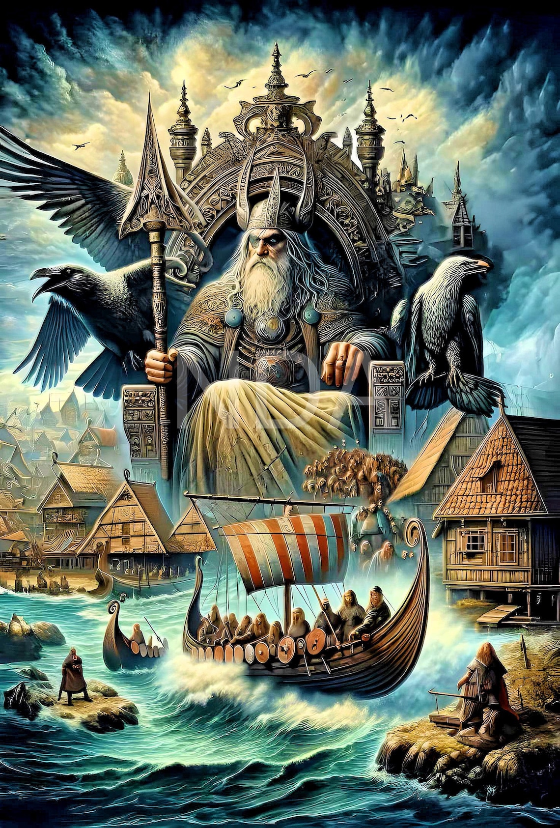 Norse Mythology Digital Download High Resolution Viking Art ...