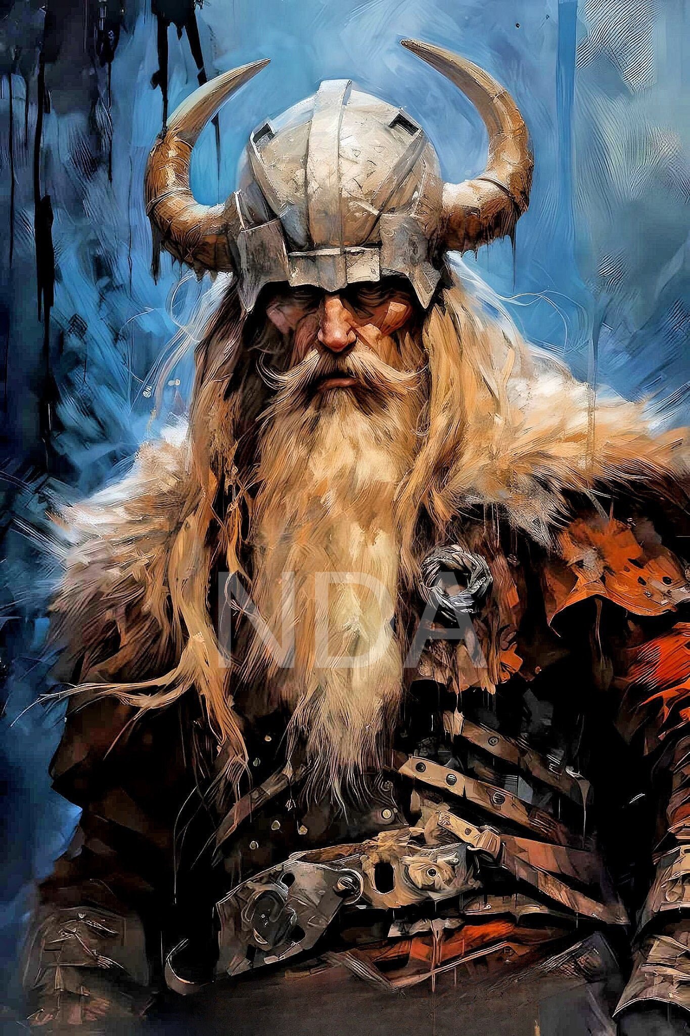Norse Mythology Viking God Art – Scandinavian Print (digital Download ...