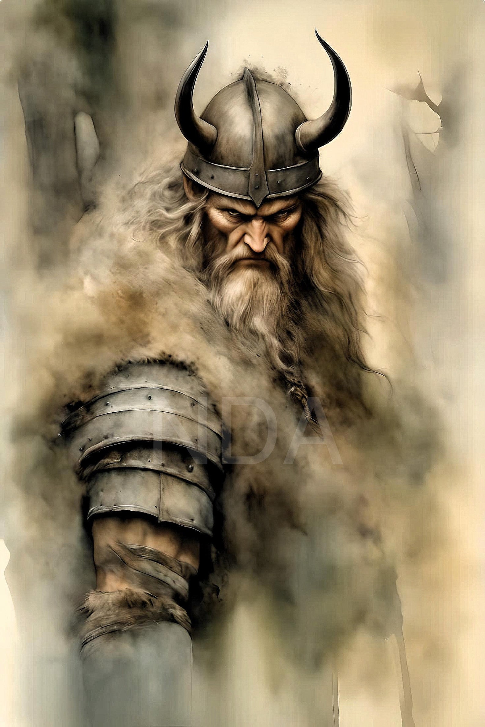 Viking God Art Print – Norse Mythology, Nordic Legend (digital Download ...