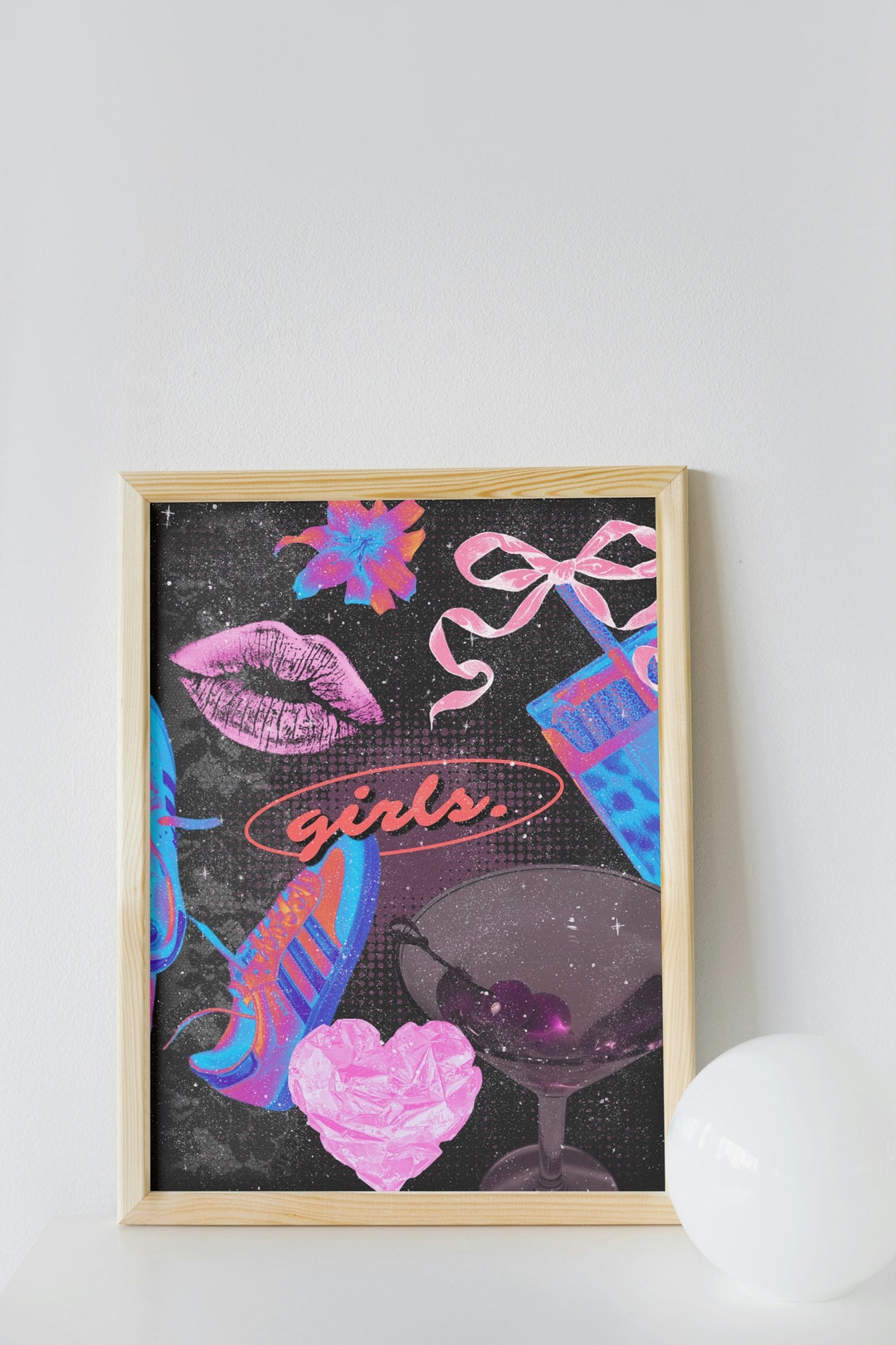 Girls Collage Digital Print - Etsy