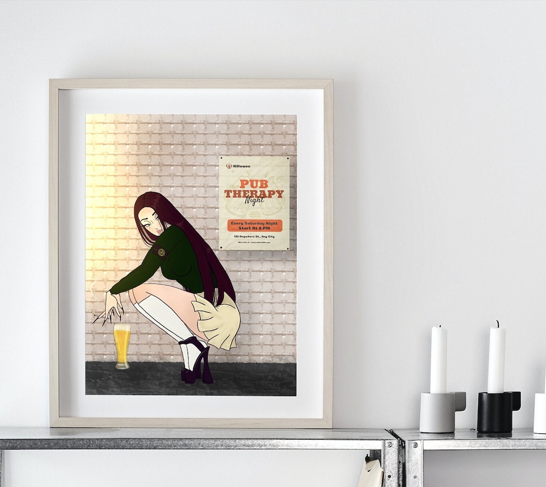 Stoney Pub Girl Original Print - Etsy
