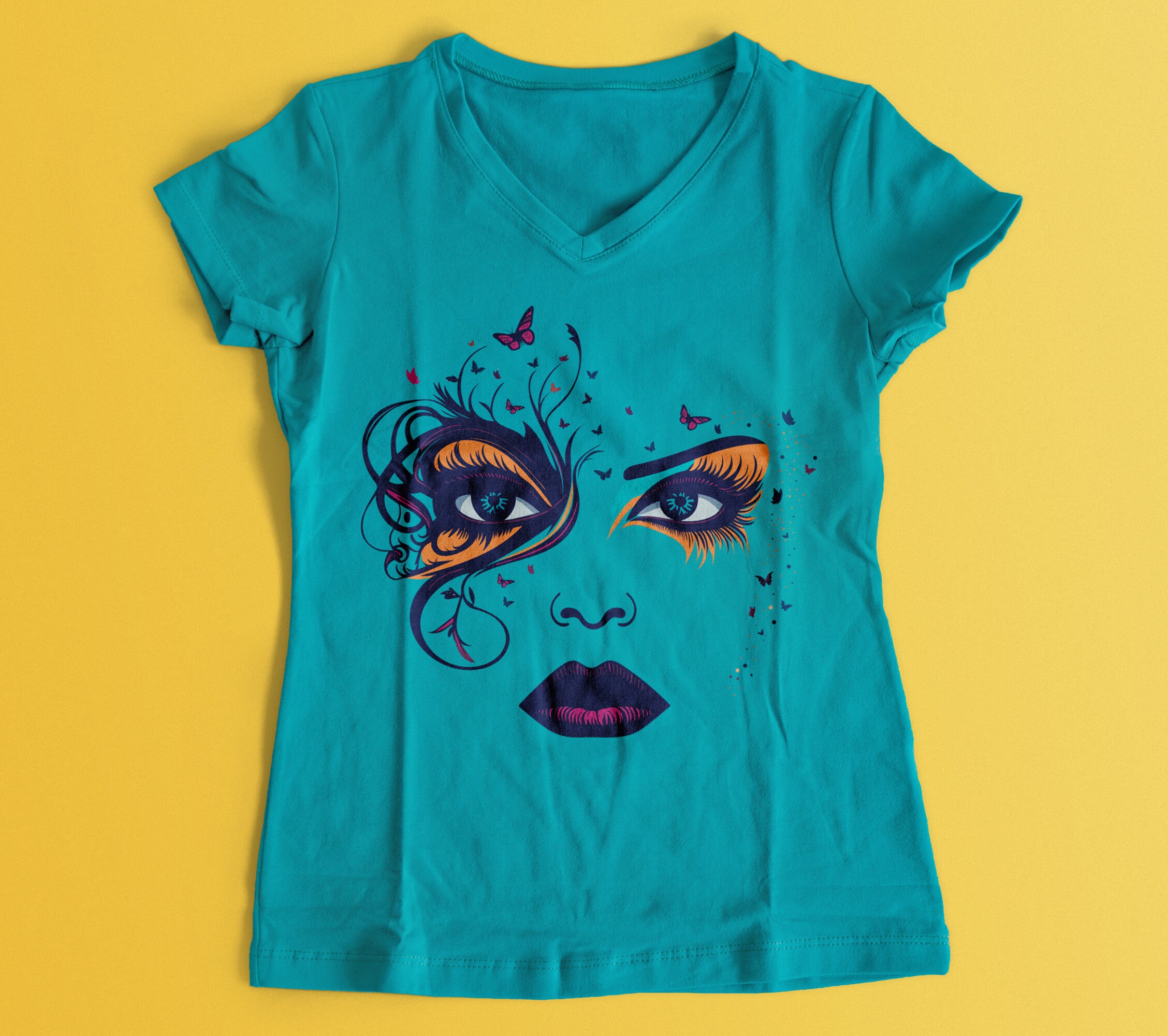 Beautiful Illustration of Girl Face Svg, Lady Svg, Woman Svg, Digital ...