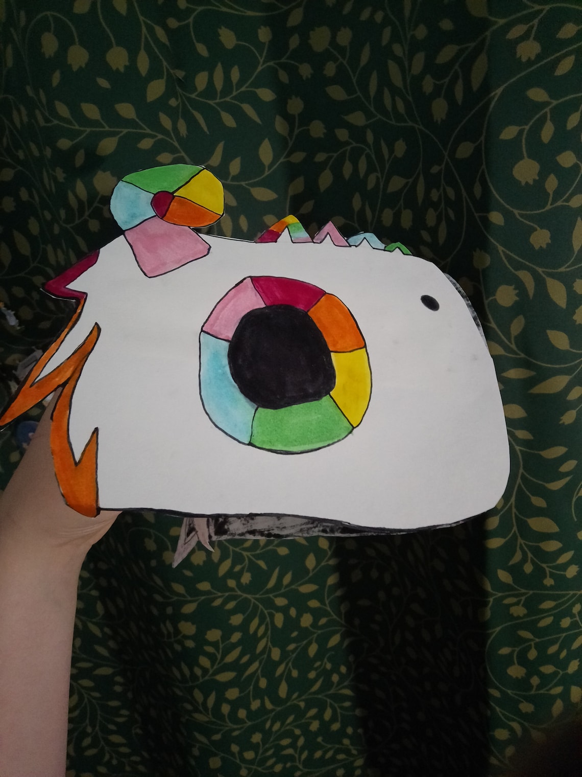 Black and White Rainbow Dragon Puppet - Etsy