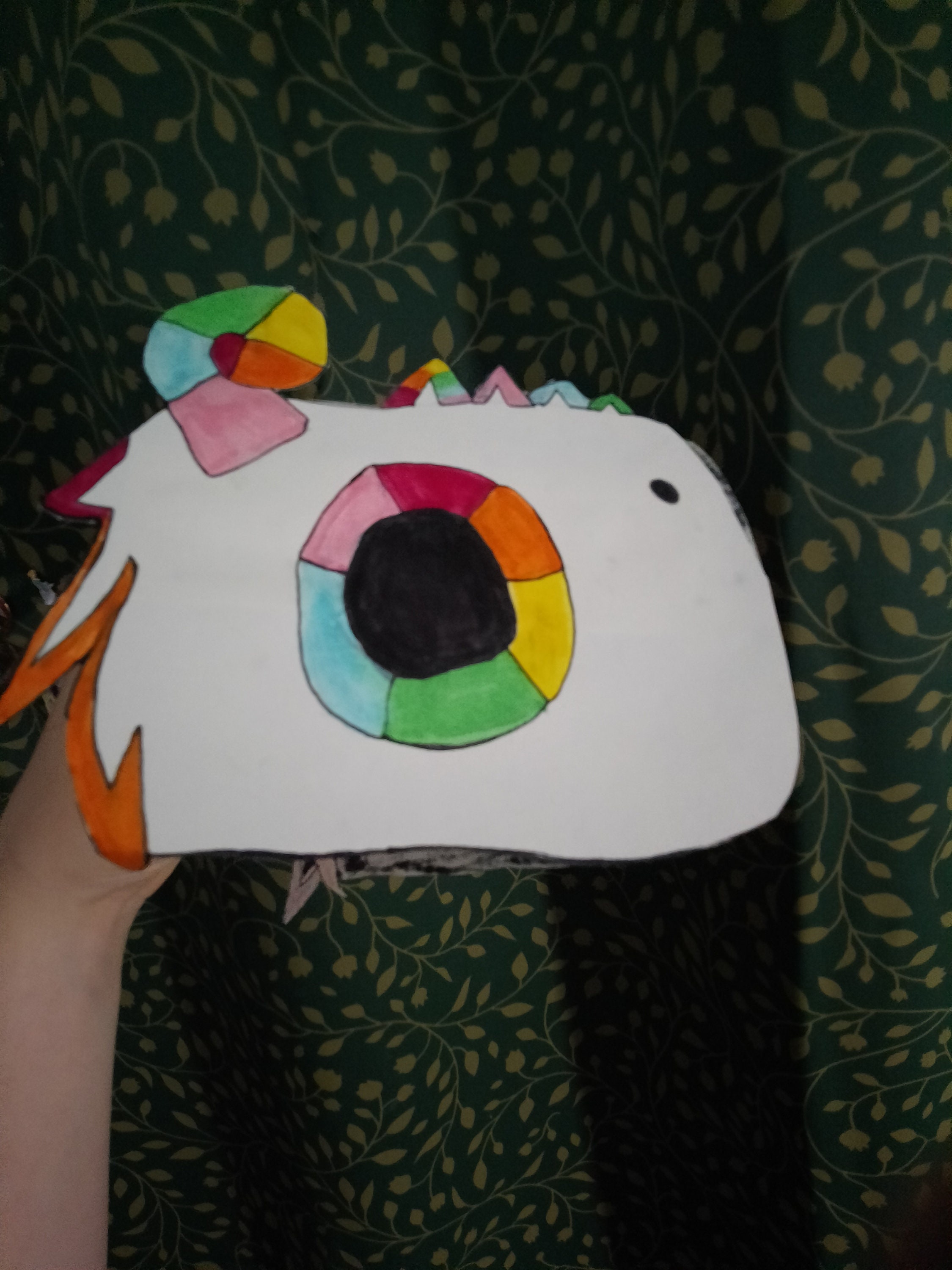 Black and White Rainbow Dragon Puppet - Etsy