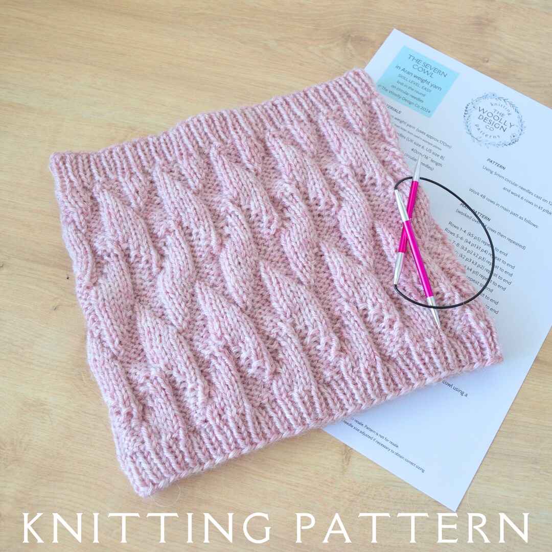 Cowl Knitting Pattern the Severn Cowl Instant PDF Download for You to ...