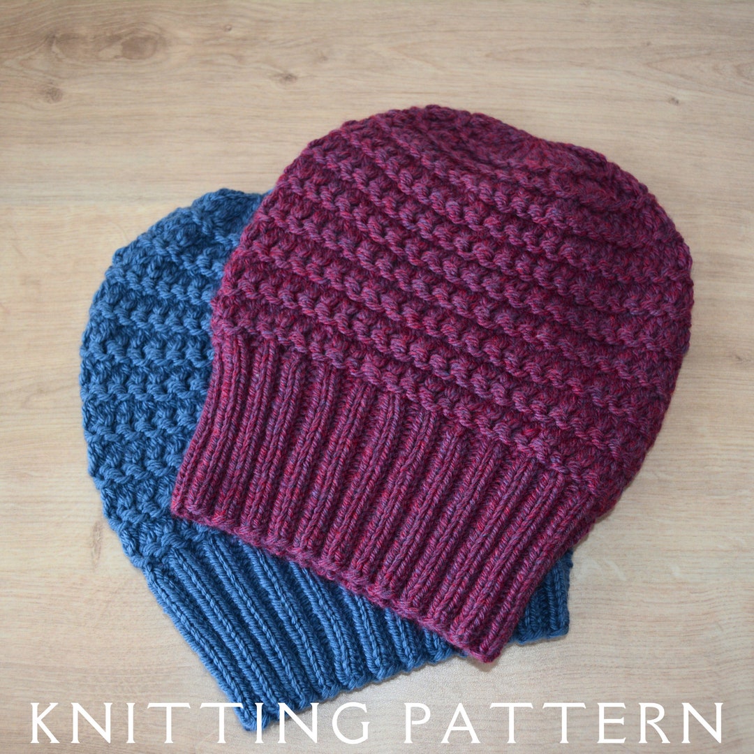 Slouchy Hat Knitting Pattern The Furrow Slouchy Hat Instant Pdf Download For You To Knit