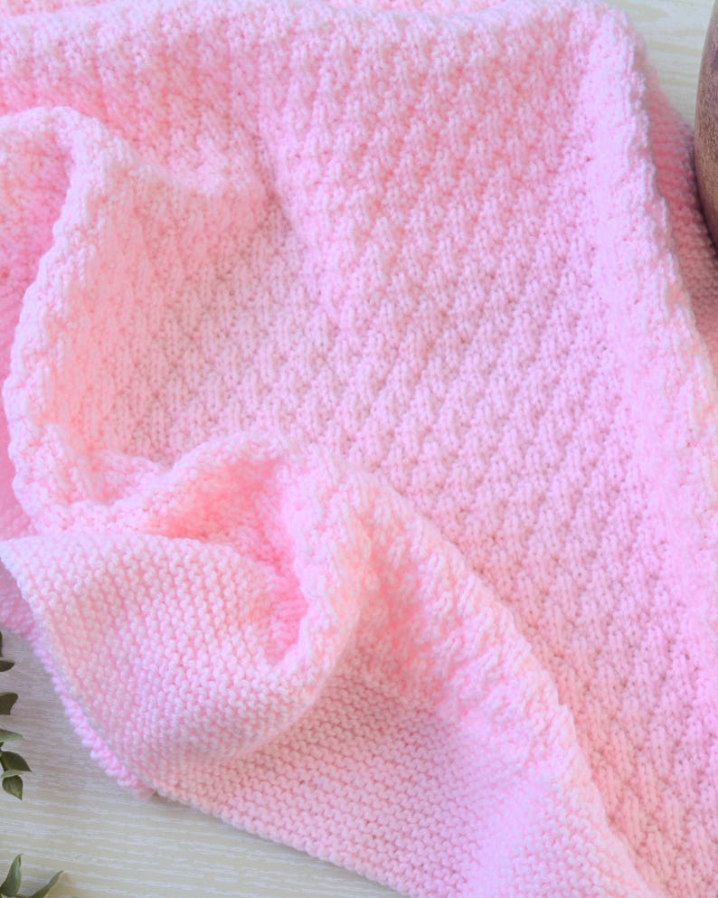 Baby Blanket Knitting Pattern D.K. Design 1 Instant PDF Download for ...