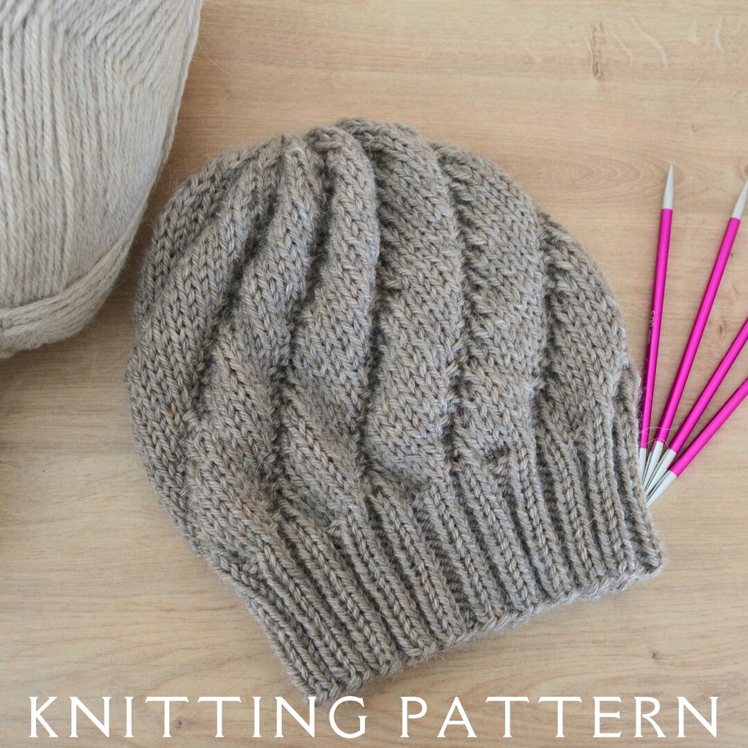 Hat Knitting Pattern the Swirl Beanie Instant PDF Download for You to ...