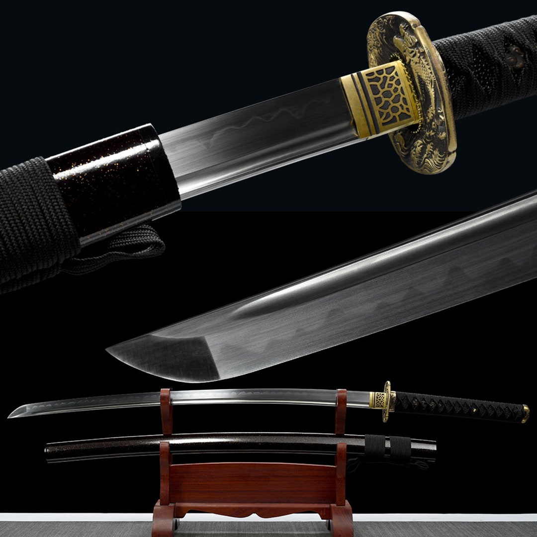 Black Paint Sheath,all Copper Tsuba Samurai Sword,anime Sword,japan ...