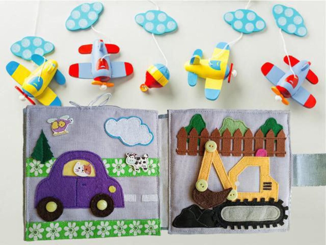 Felt Quiet Book Pages Set | Montessori Busy Book | Handmade Educational ...