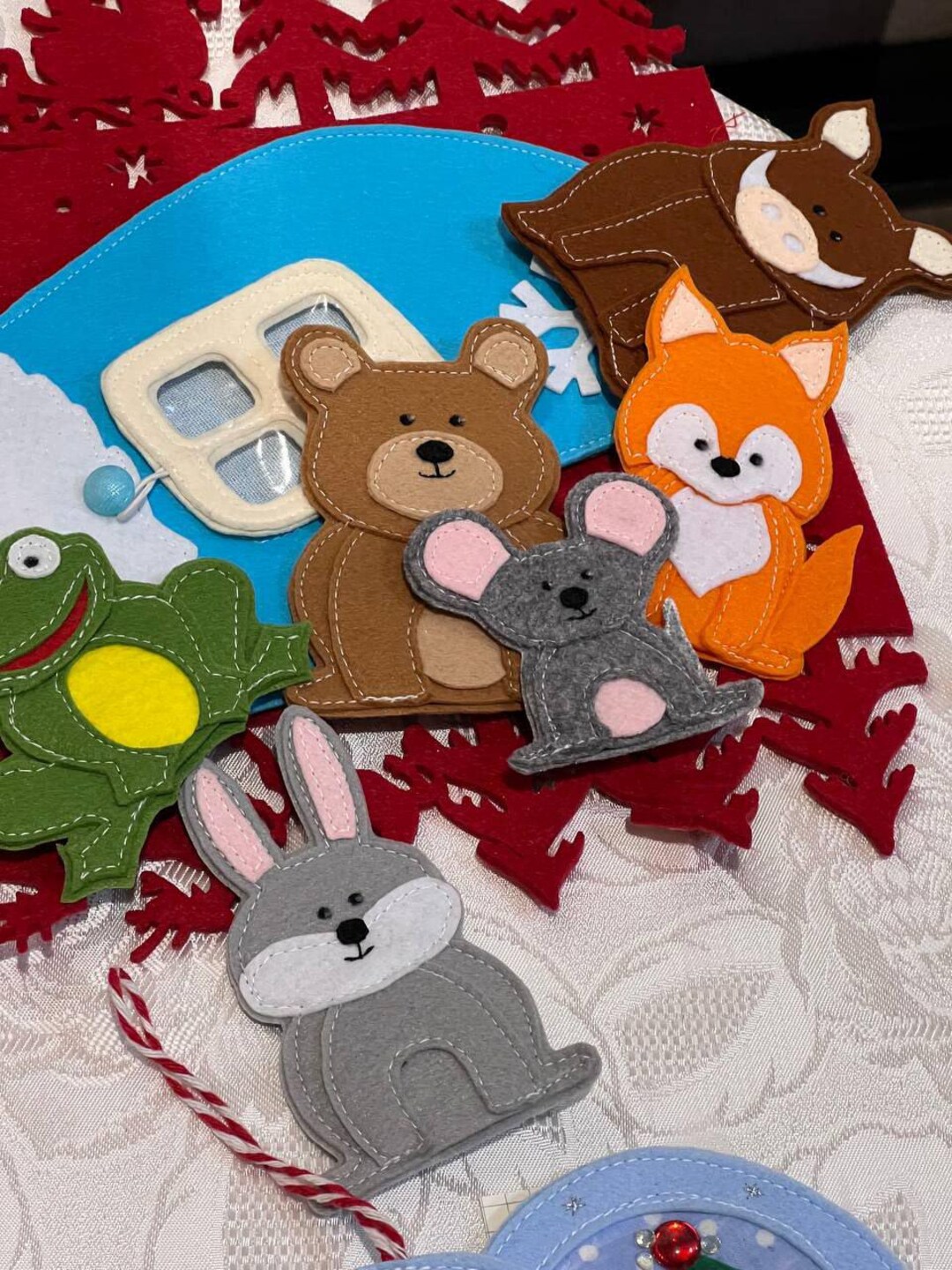 Felt Mitten & Animals Play Set | Ukrainian Folk Tale “the Mitten ...