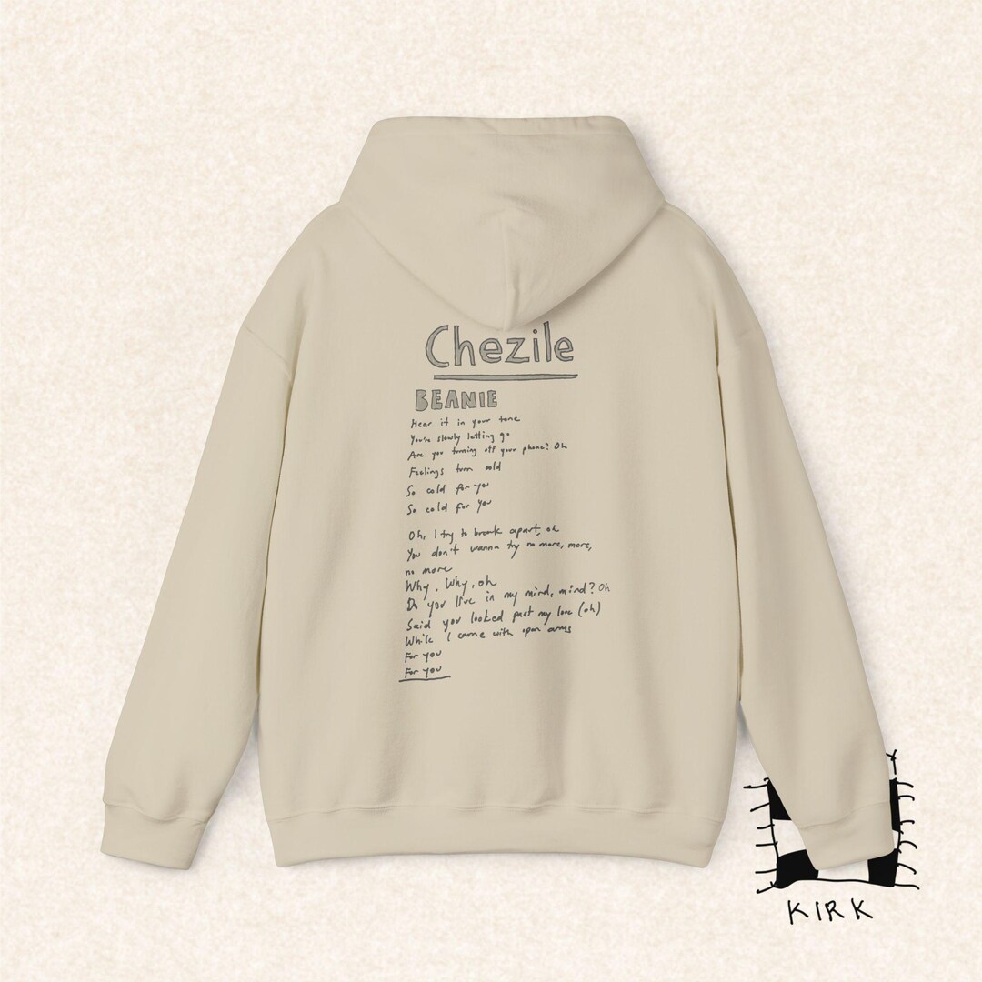 Chezile - Beanie Doodle Hand Written Lyrics - Tees by Kirk Unisex Heavy ...