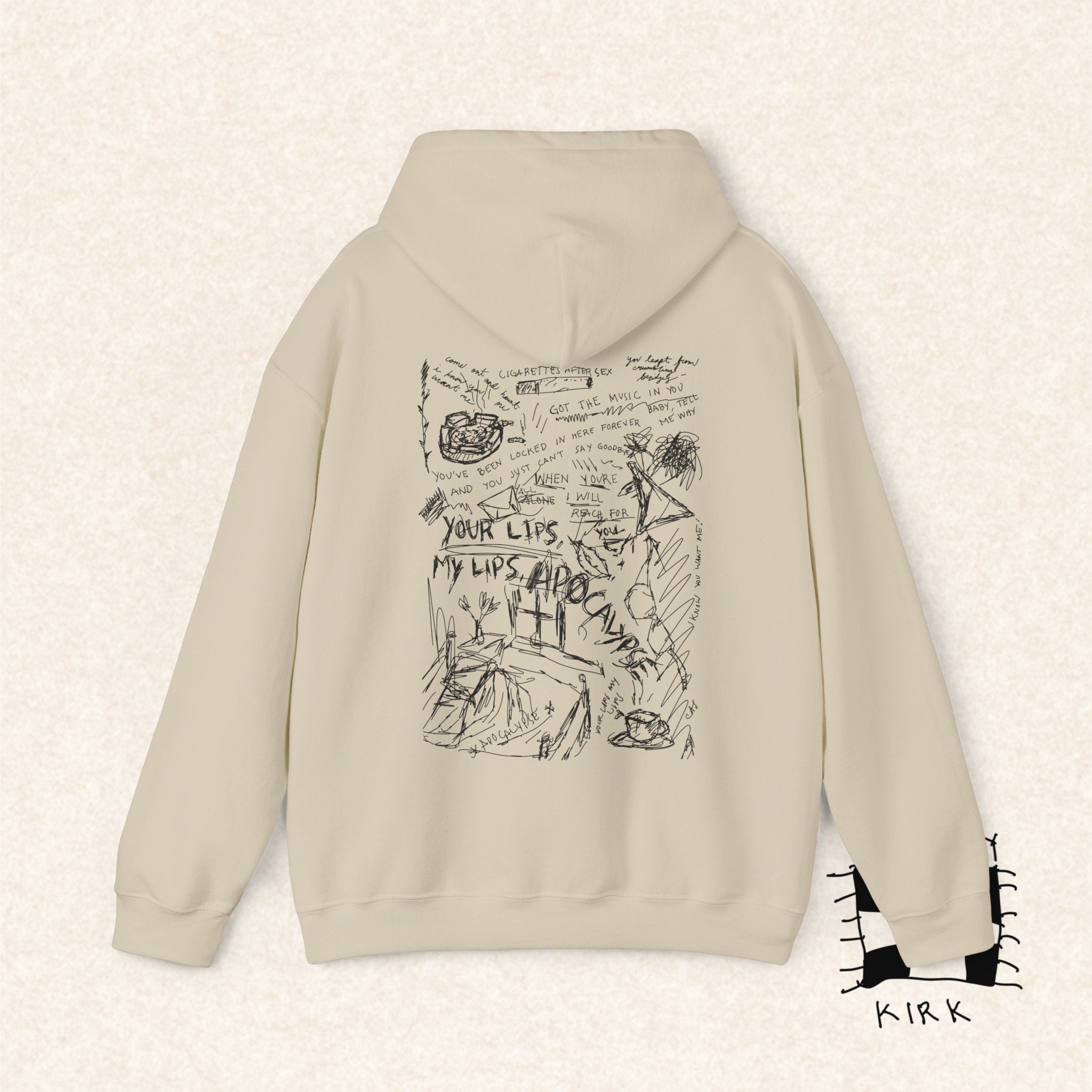 Cigarettes After Sex Apocalypse Hand Drawn Doodle Tees By Kirk Unisex