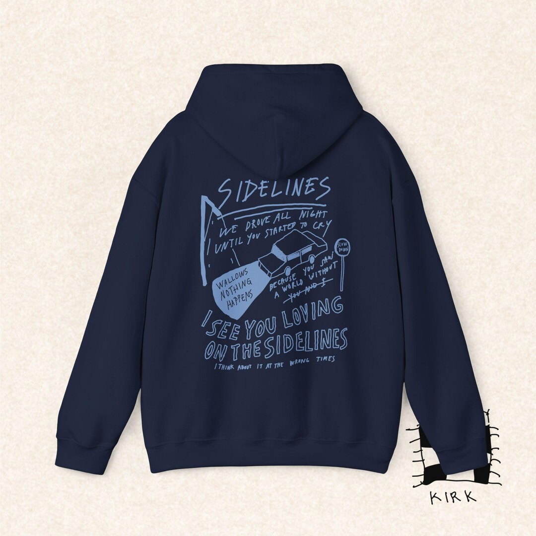 Wallows - Sidelines Doodle Hoodie Tees by Kirkunisex Heavy Blend ...