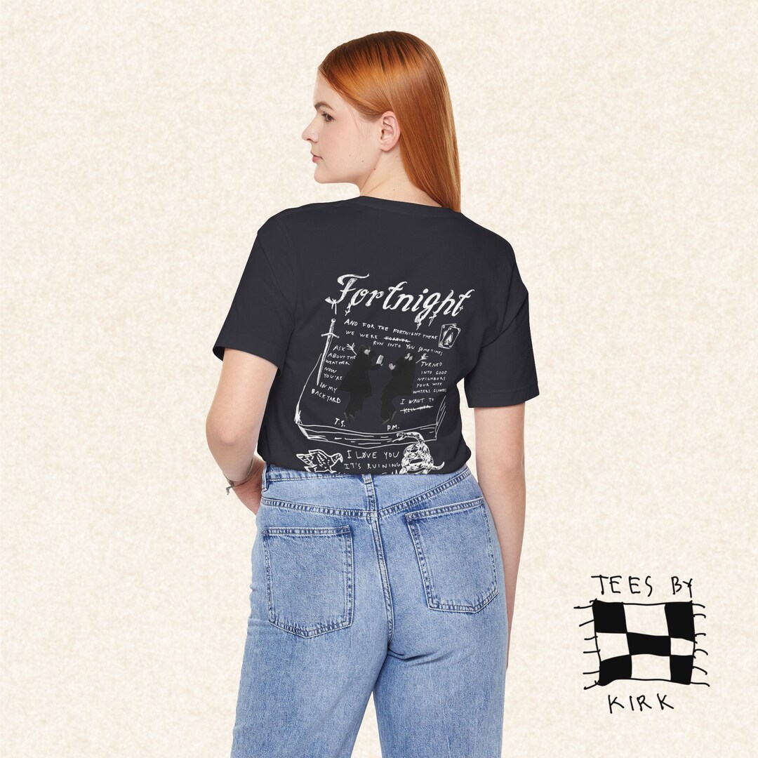 Taylor Swift Fortnight TTPD Hand Drawn Doodle - Tees by Kirk Unisex ...