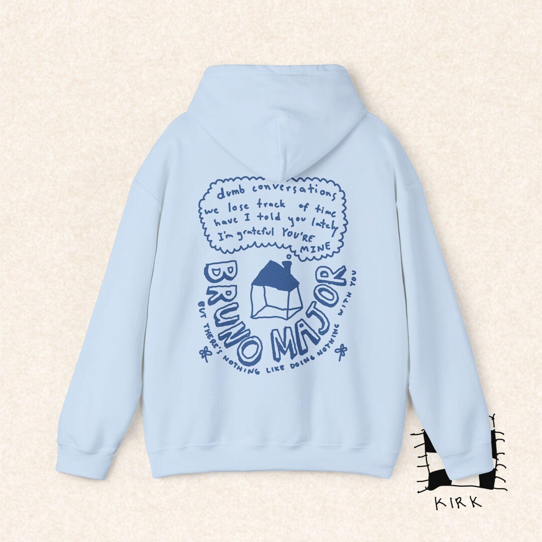 Bruno Major Hoodie - Nothing Doodle Tees by Kirk Unisex Heavy Blend ...