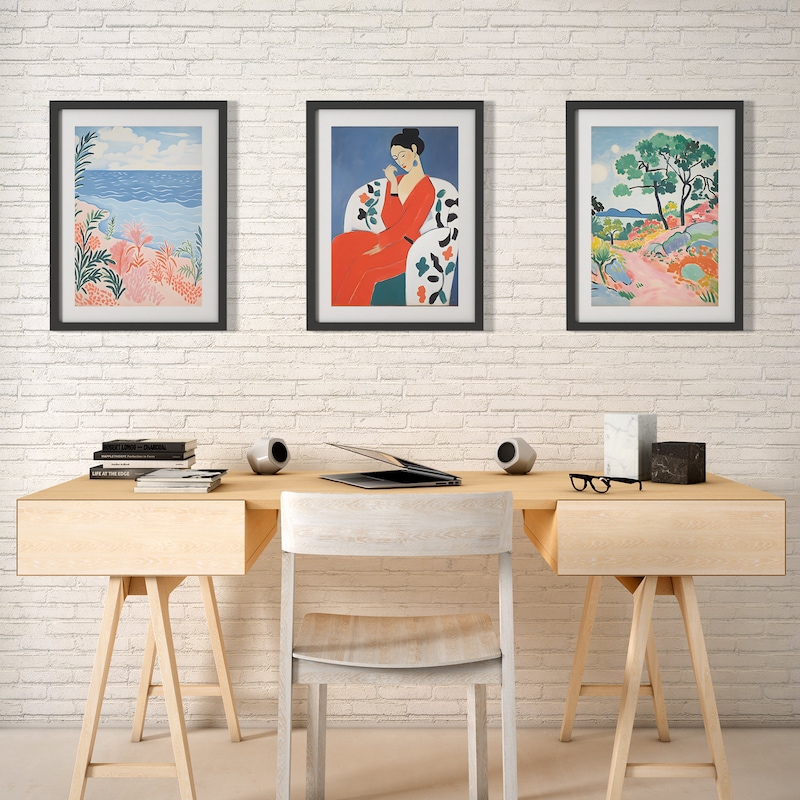 Three Panel Wall Art - Etsy