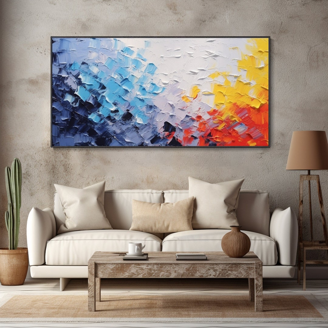 3D Colorful Squares Graffiti Texture Wall Art Fabric Abstract Original ...