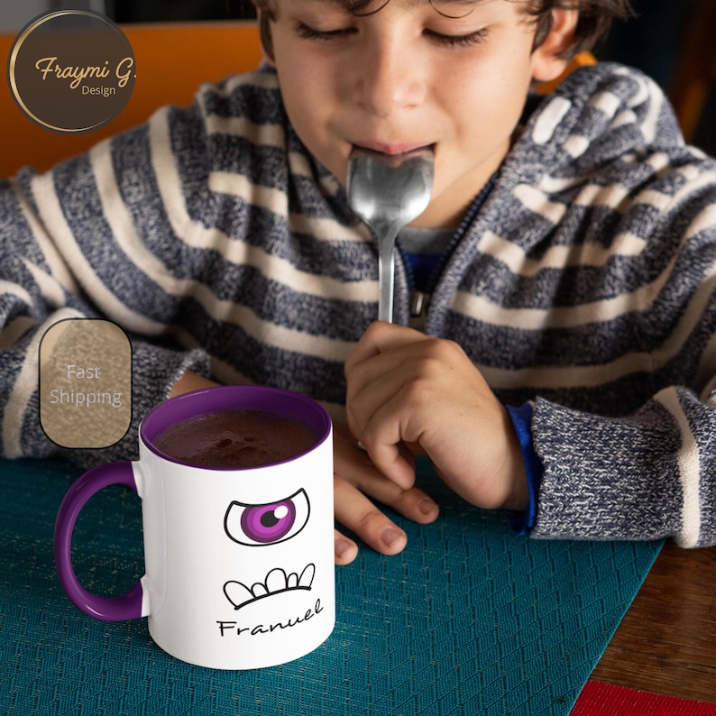 Personalized Funny Monster Coffee Mug With Name Personalized Monster ...