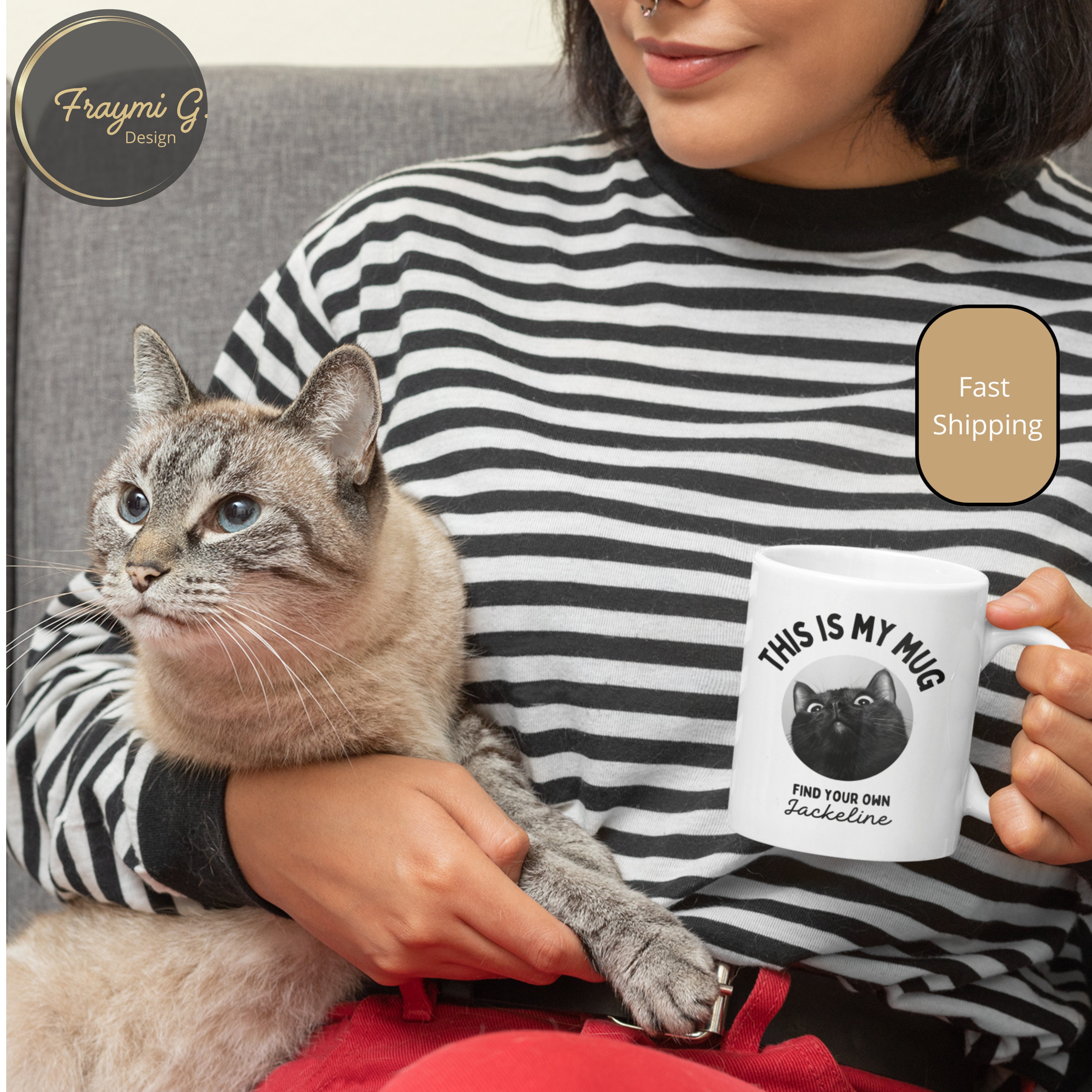 Personalized Funny Cat Coffee Mug This is My Mug Find Your Own Custom ...