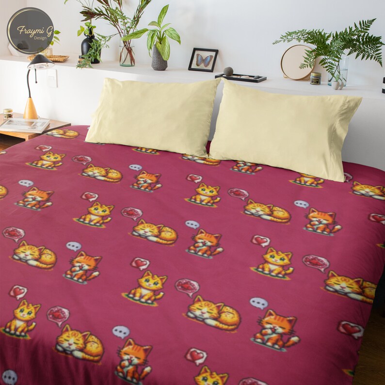 Cute Stardew Valley Cats Blanket Pixel Art Cats Blanket Stardew Valley ...