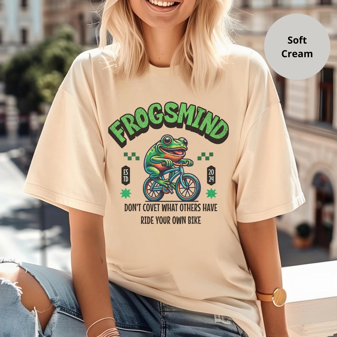 Funny Frog Shirt Meme Frog Ride Your Own Bike Frog Lover Gift Bible ...