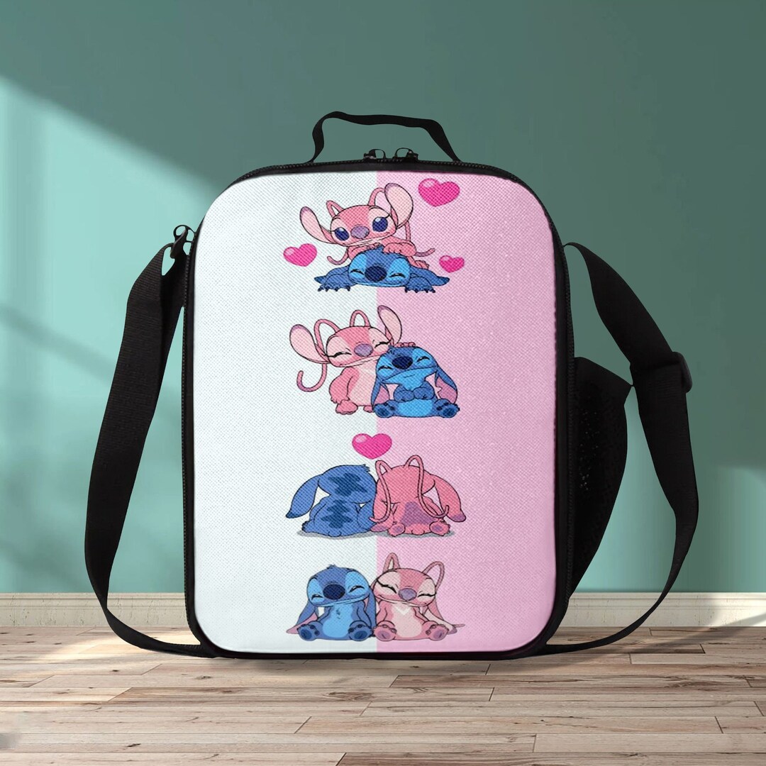 Stitch Angel Lunch Bag, Custom Disney Stitch Lunch Bag, Back to School ...