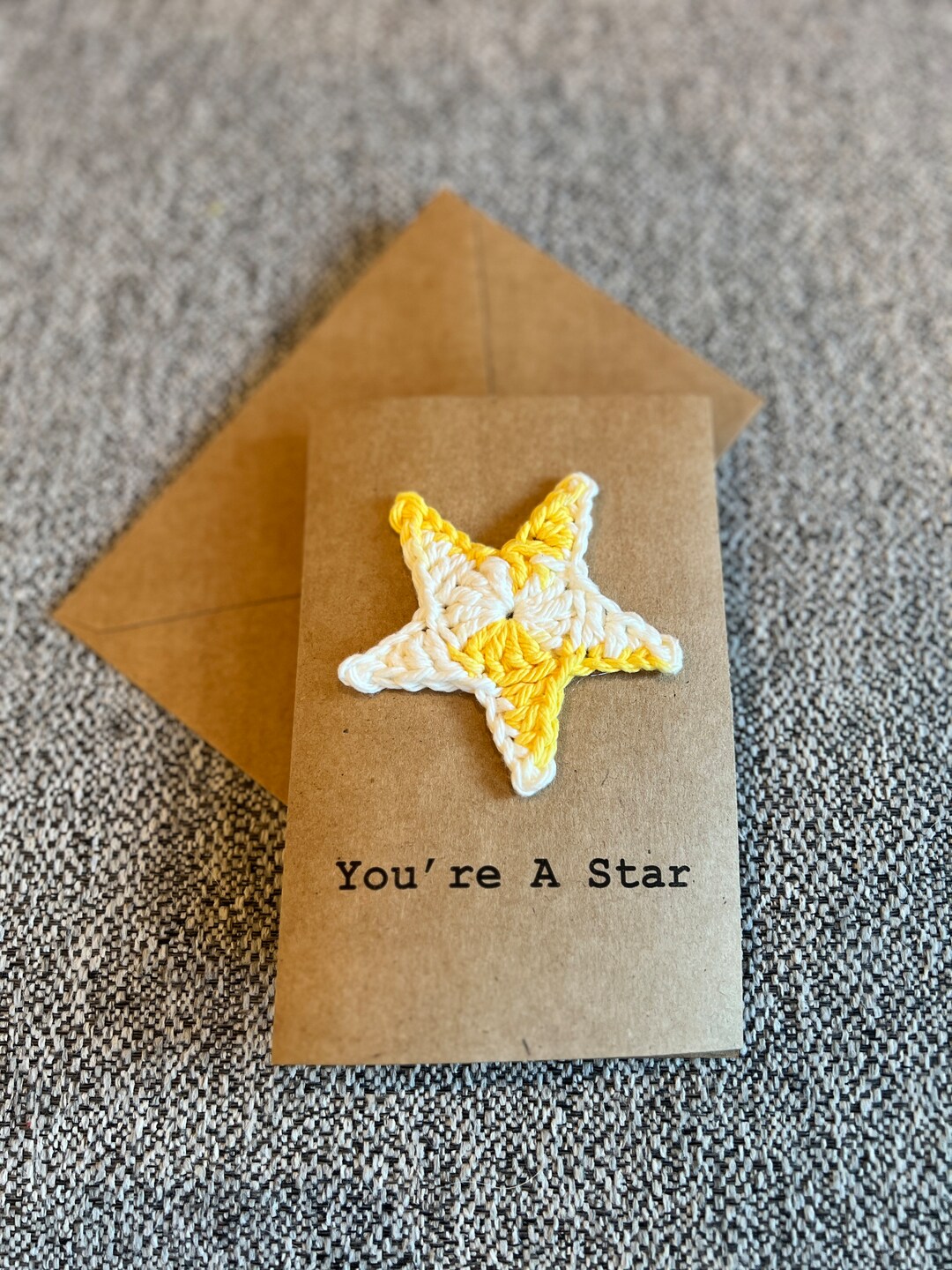 Handmade Crochet Greeting Card Funny and Unique Gift Idea Cute Crochet ...