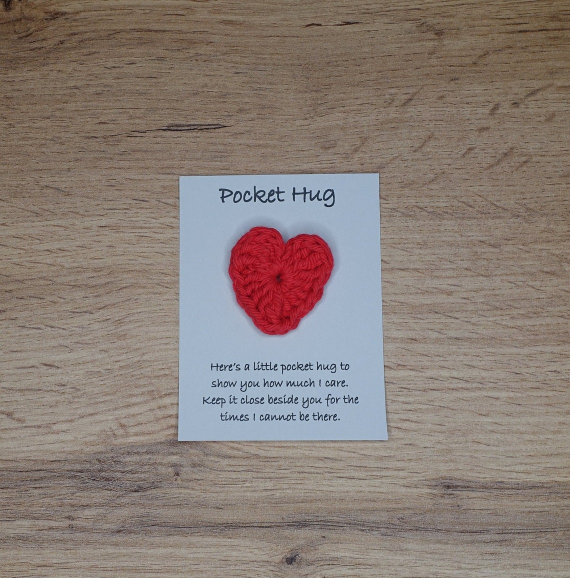 Pocket Hug Heart Handmade Heart Shaped Crochet Pocket Hug Unique Gift ...