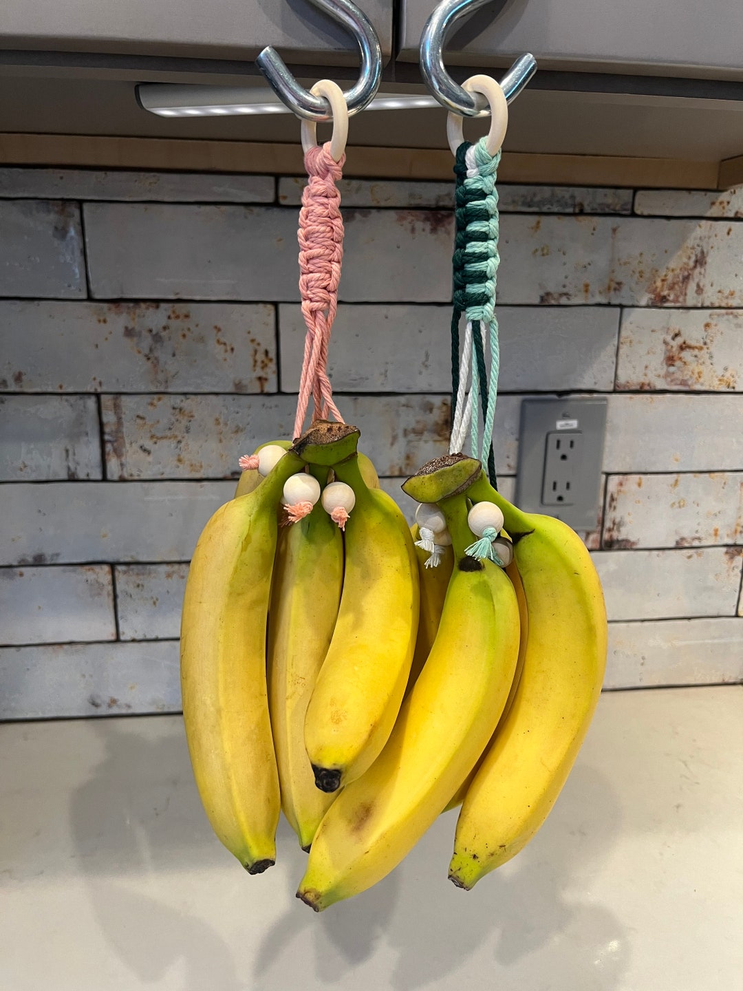 Banana Hanger Boho Decor Essential: Artisanal Banana Keeper and Fruit ...